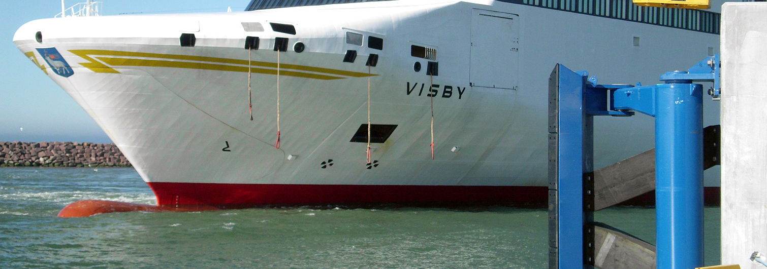 SFT Parallel Motion Fenders for Visby Ferry Terminal - ShibataFenderTeam